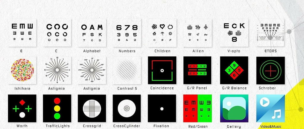Elite Digital Visual Acuity System Chart